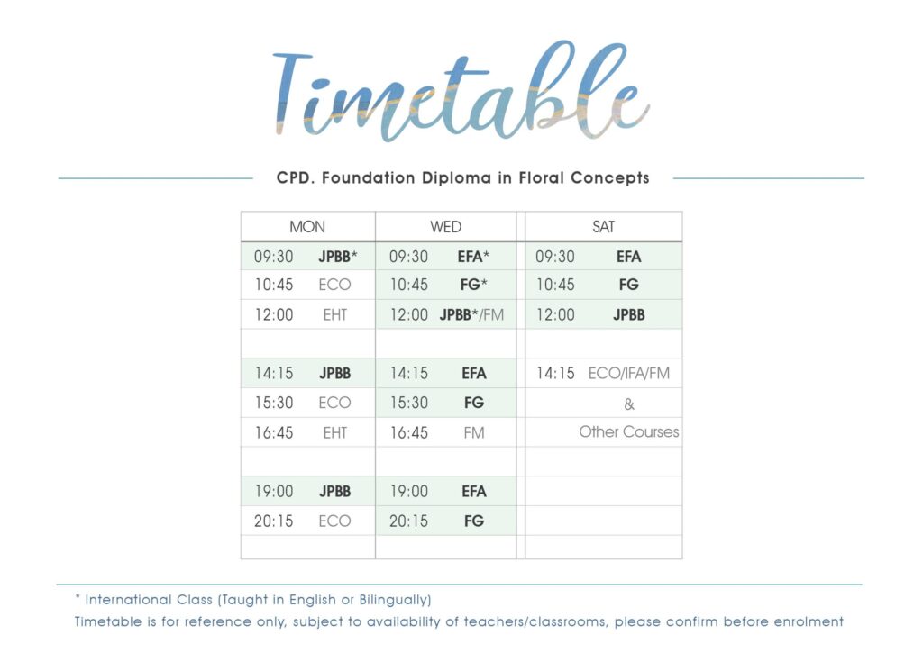 EFA Modern European Floral Design Concepts - hkafa · The Hong Kong ...